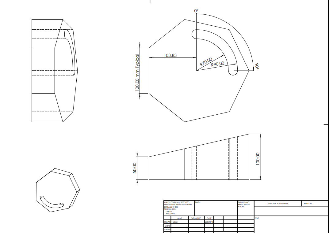 Solved i need steps for this solidworks part please, it's | Chegg.com