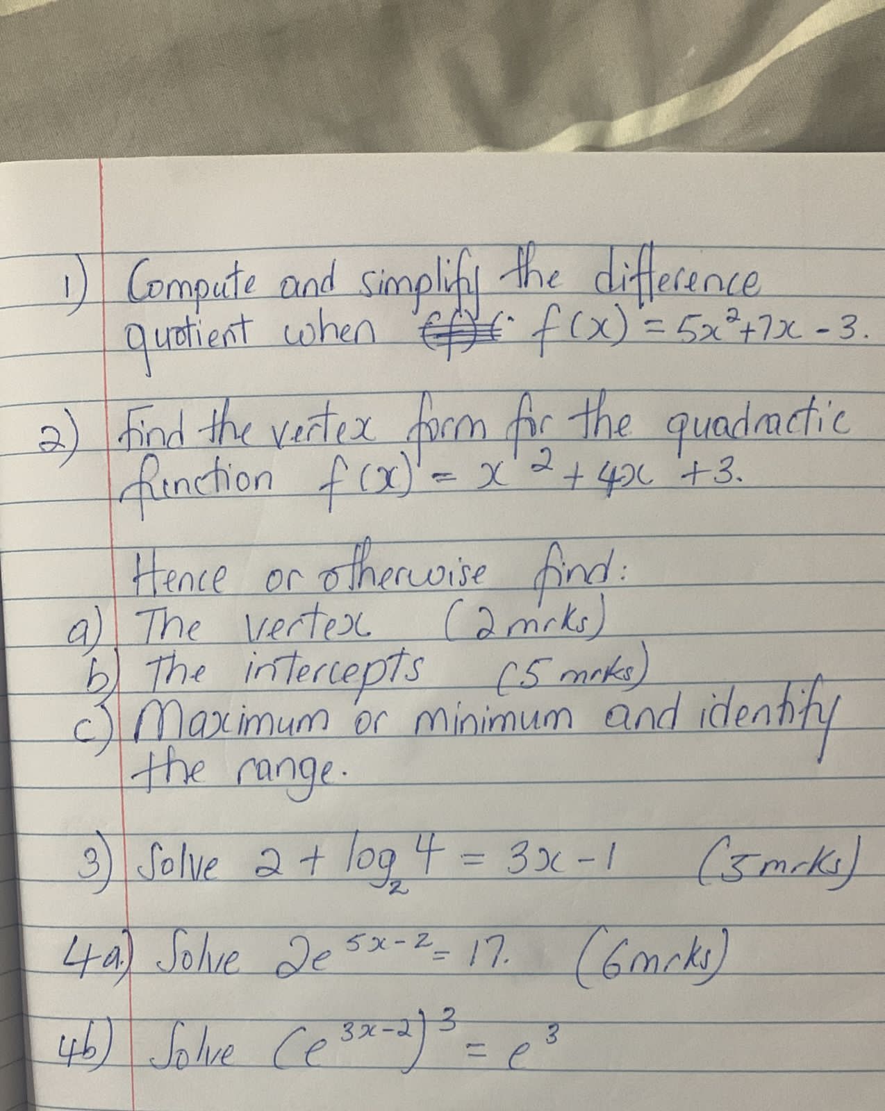 Solved Compute and simplify the differencequatient when | Chegg.com