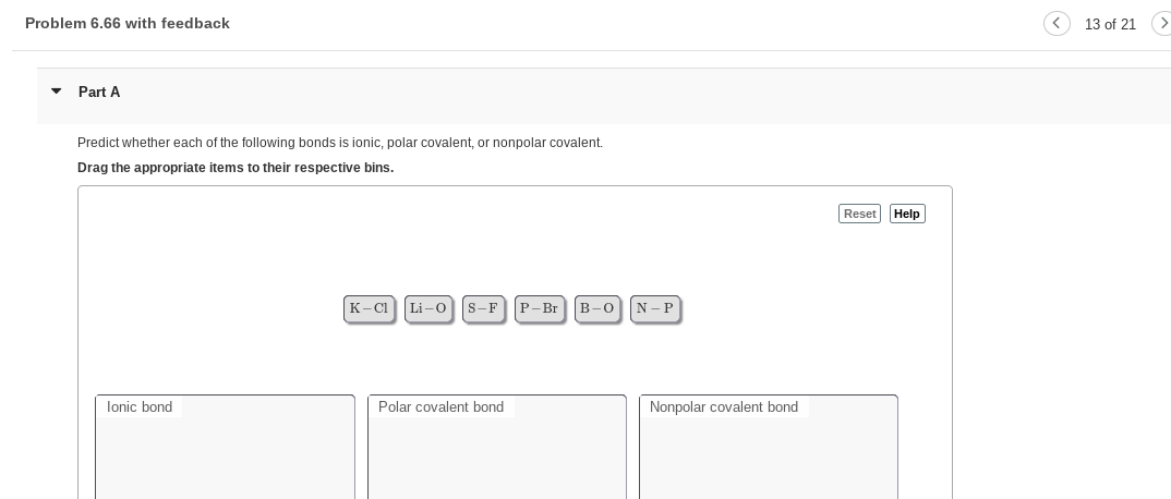 Solved Predict whether each of the following bonds is ionic, | Chegg.com