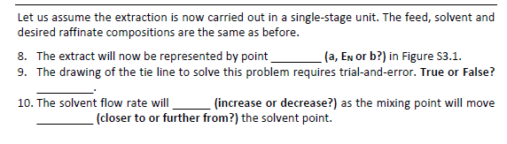 Solved Section 3 (17 marks) Consider the extraction of | Chegg.com