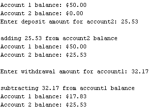 Solved Java: Modify class Account.java to provide An | Chegg.com