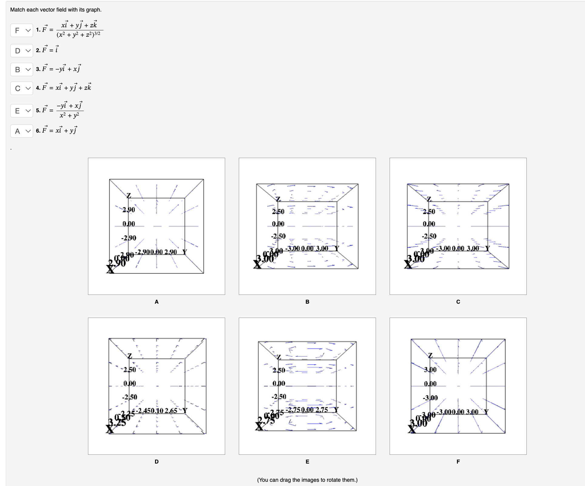 Solved Match each vector field with its graph. 1. | Chegg.com