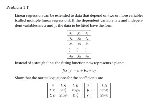 Solved Problem 3.7 Linear regression can be extended to data | Chegg.com