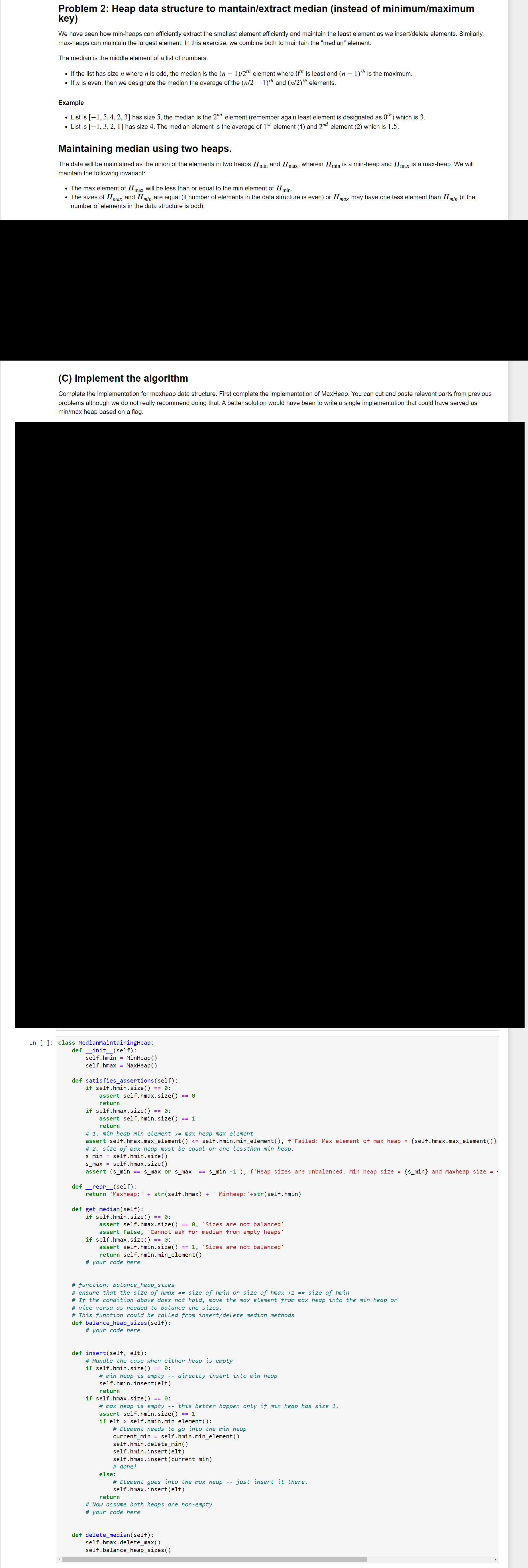 Part A and B has been solved and first part of Part C | Chegg.com