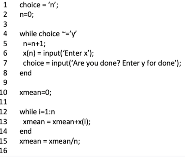 Solved 1.) For this code (MATLAB C++), enter the line number | Chegg.com
