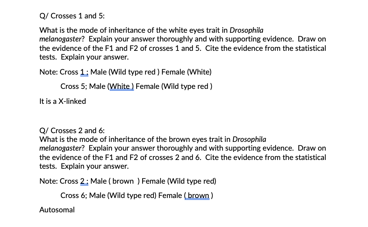 Solved Please answer these Qs, I just need why the cross | Chegg.com