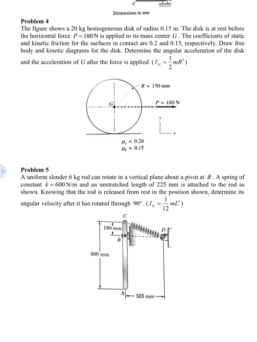 Solved The figure shows a 20 kg homogeneous disk of radius | Chegg.com