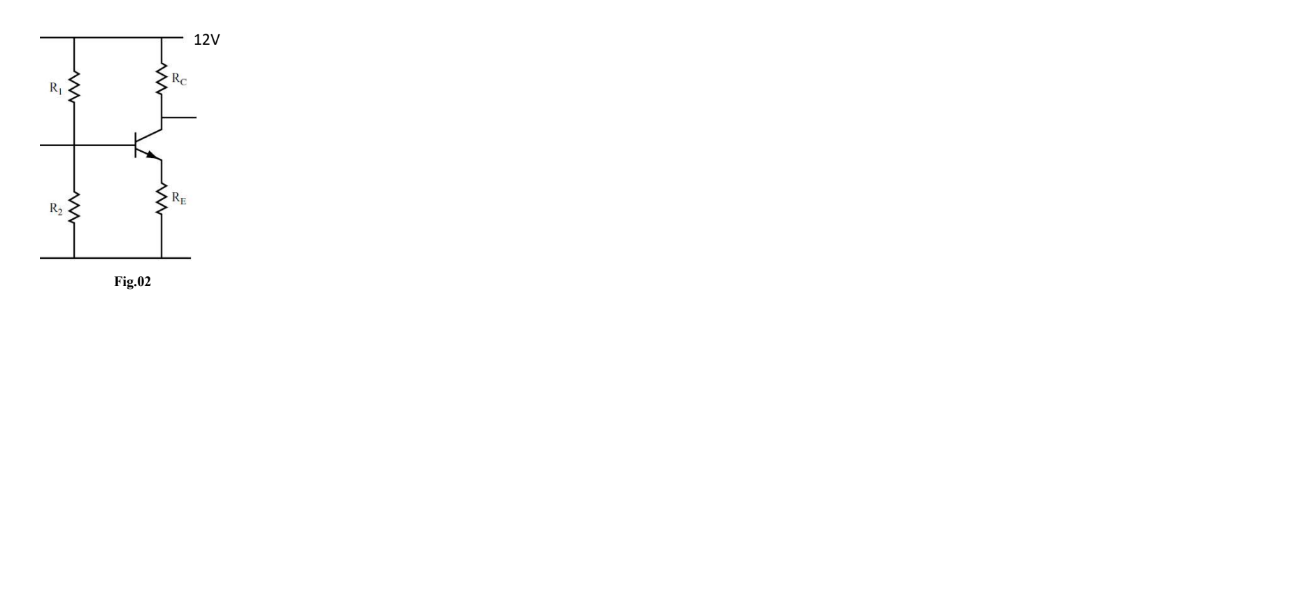 Solved Using schematic circuit in Fig.02. Know that: β = 90 | Chegg.com