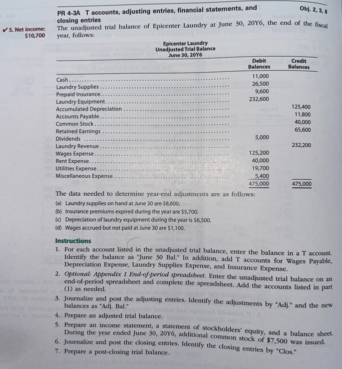 Solved PR 4-3A | Chegg.com