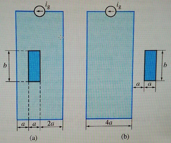 6.15. Emf in a rectangular loop due to a two-wire | Chegg.com