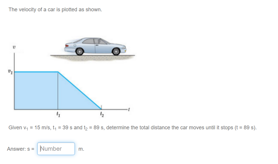 Solved The velocity of a car is plotted as shown. 12 Given | Chegg.com