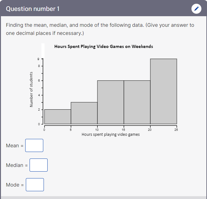 Solved Finding the mean, median, and mode of the following | Chegg.com