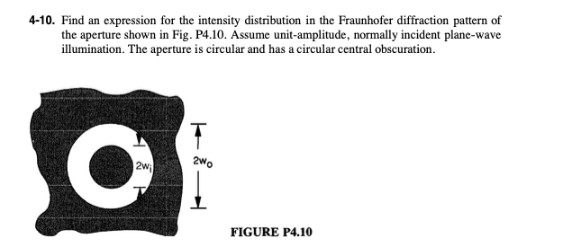 Solved 4-10. Find an expression for the intensity | Chegg.com