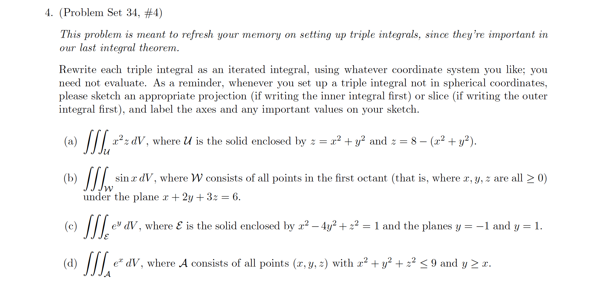 Solved (Problem Set 34, \#4) This problem is meant to | Chegg.com