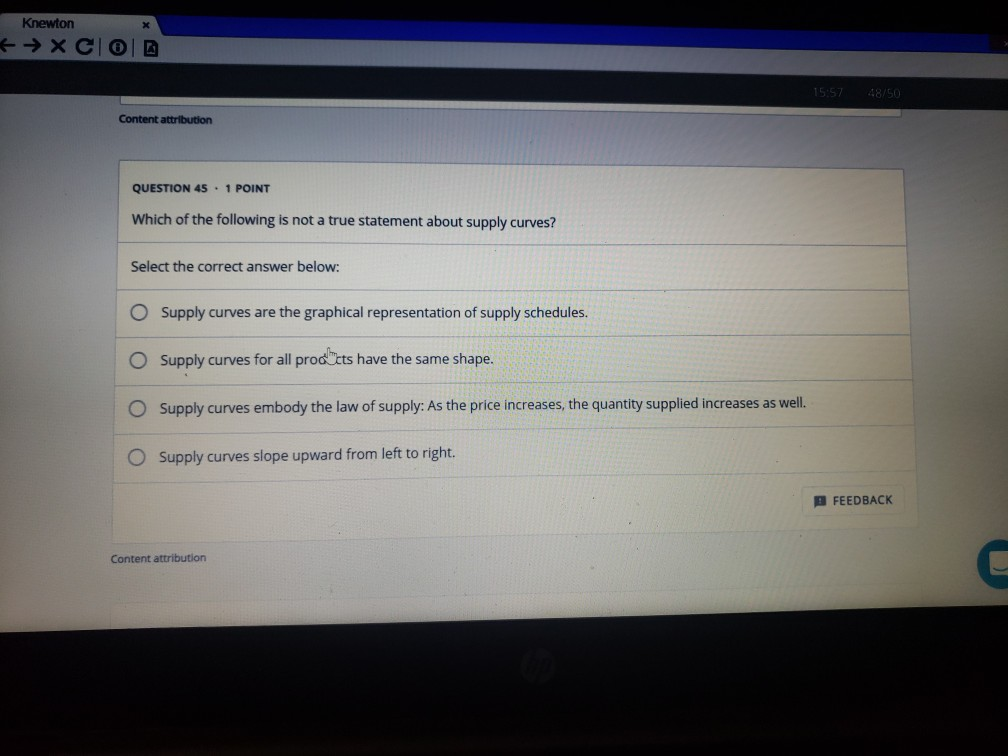 Solved Knewton + → XCIO 15:57 48/50 Content attribution | Chegg.com