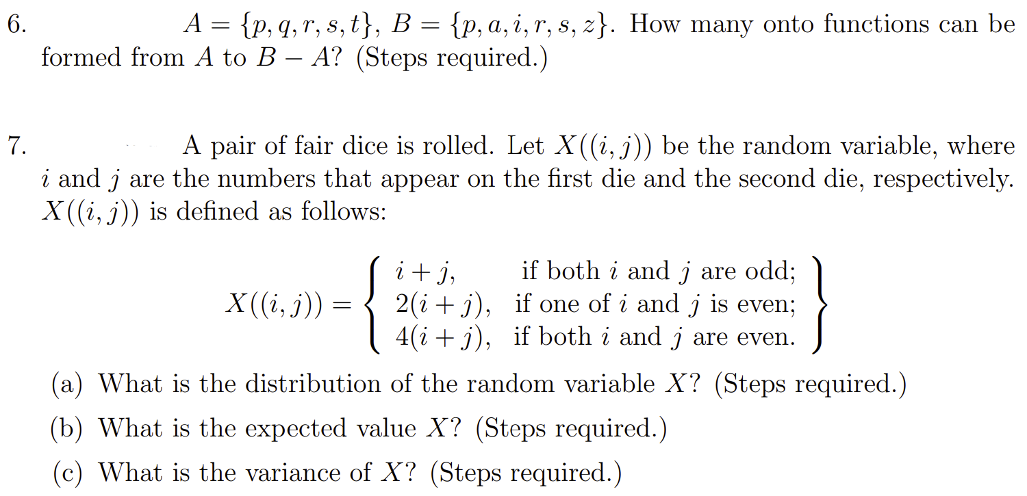 Solved A={p,q,r,s,t},B={p,a,i,r,s,z}. How many onto | Chegg.com