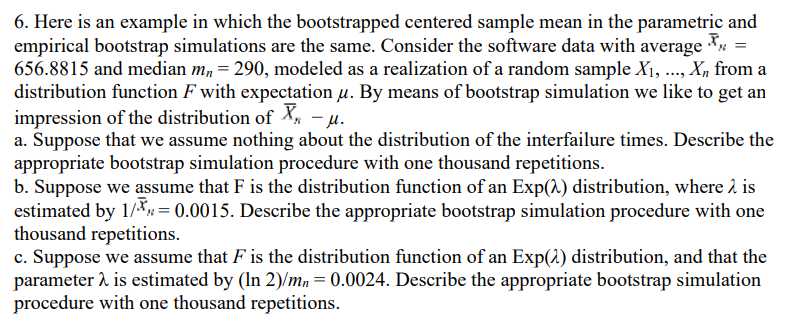 6. Here is an example in which the bootstrapped | Chegg.com