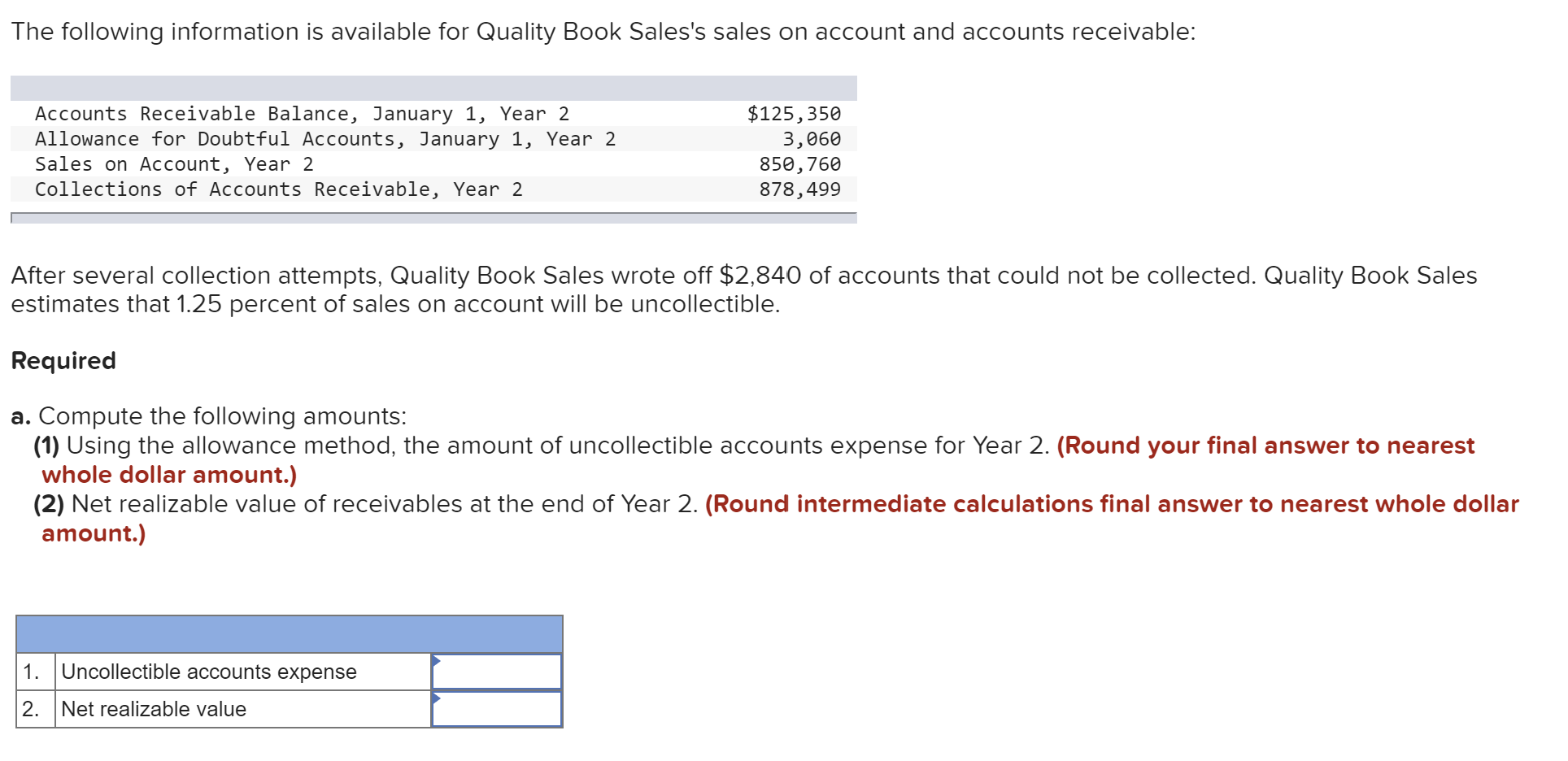 Solved A.1. Using the allowance method, the amount of | Chegg.com