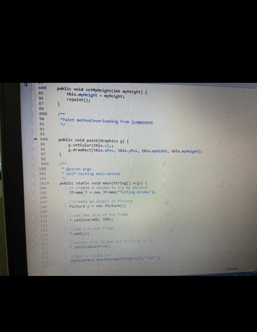 magpicture.java 18 import java.awt.Color: 8@ /** 7 | Chegg.com