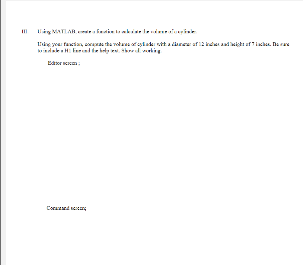 Solved Using MATLAB, create a function to calculate the | Chegg.com
