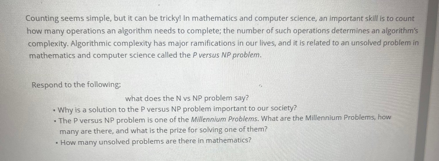 Solved Counting seems simple, but it can be tricky! In | Chegg.com