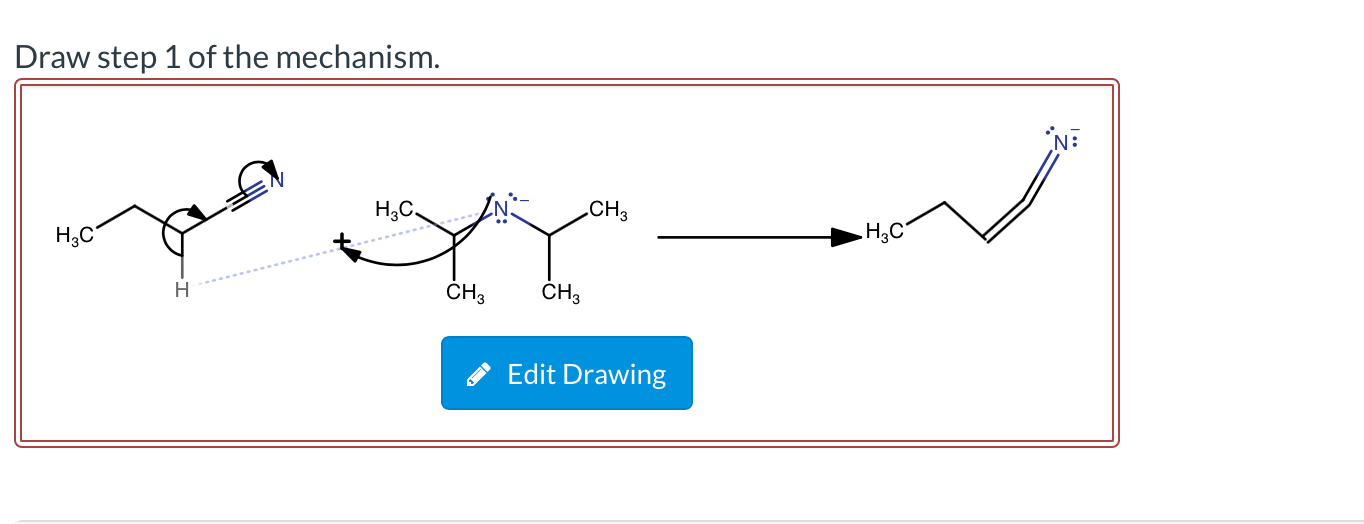 Solved Draw step 1 of the mechanism. No Н.С. CH3 H2C H2C1 H | Chegg.com