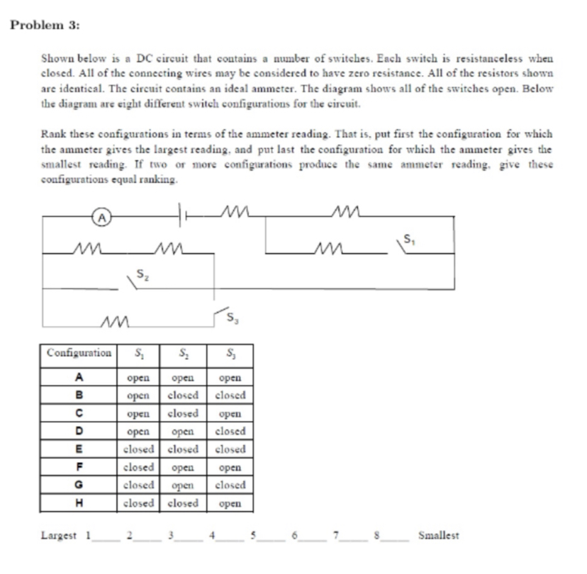 Solved Problem 3: Shown below is a DC circuit that contains | Chegg.com