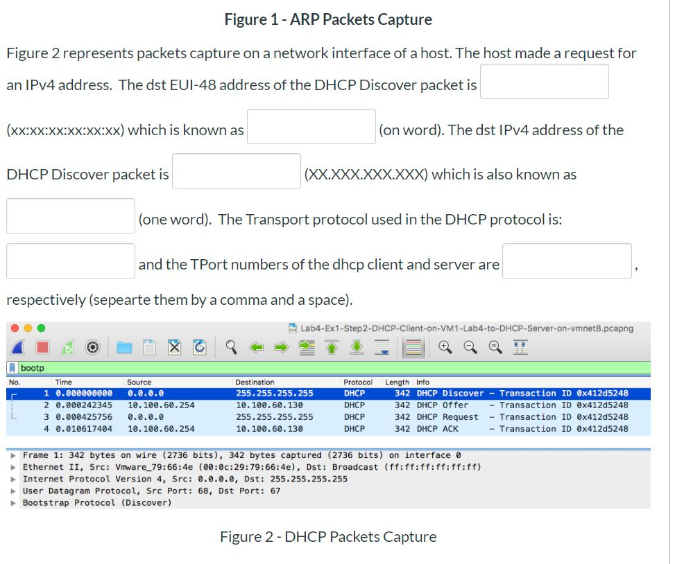 Solved Figure 1 represents packets capture on a network | Chegg.com