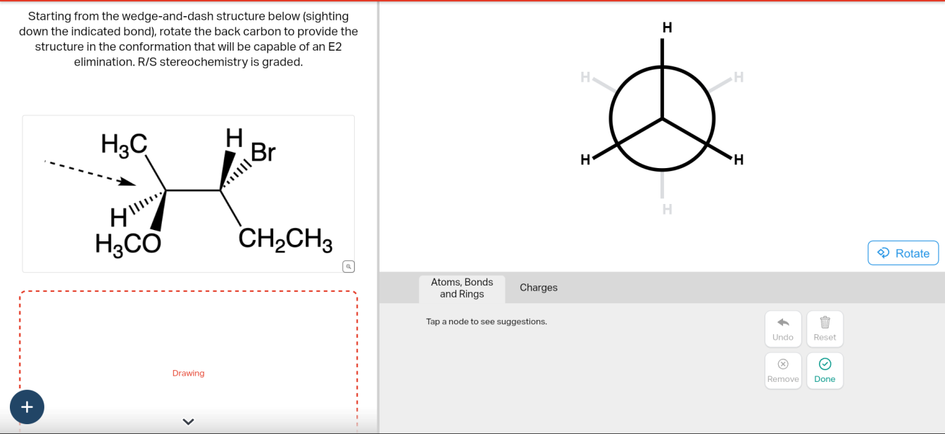 Starting from the wedge-and-dash structure below | Chegg.com