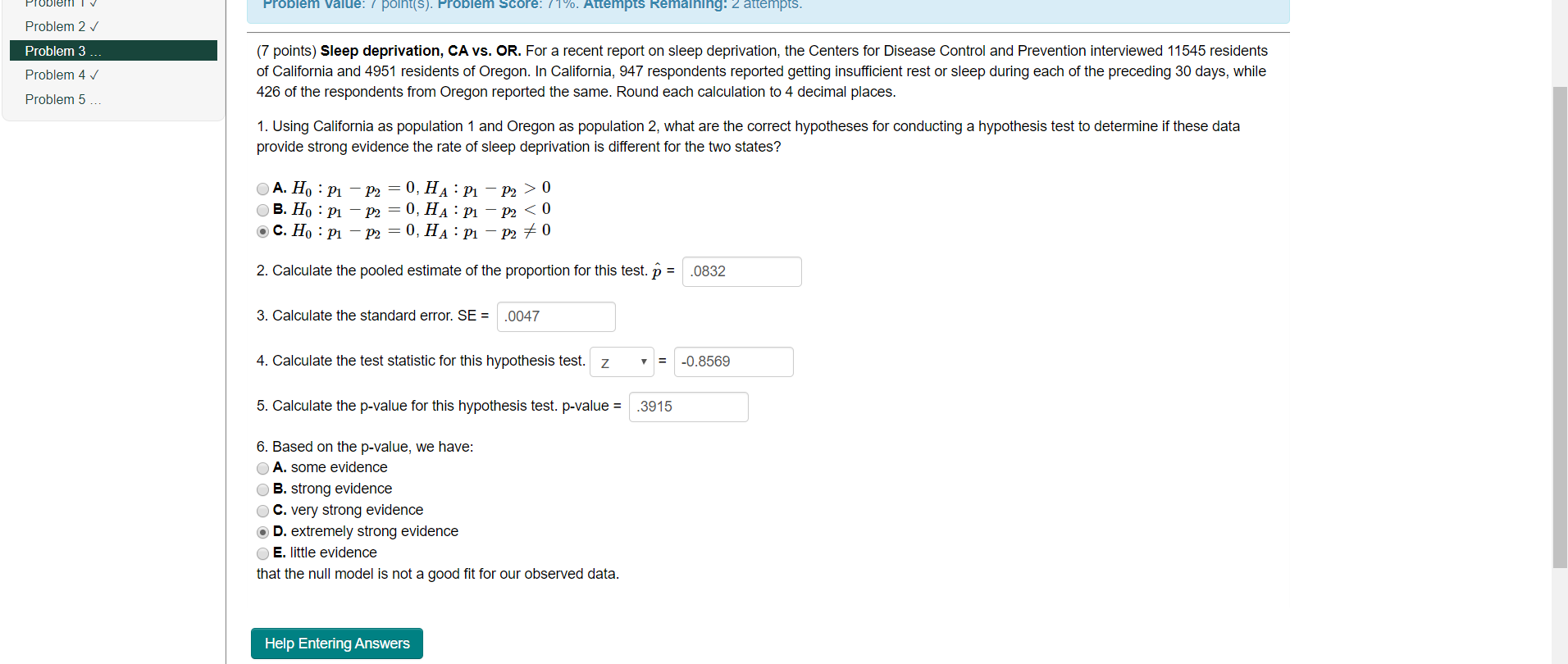 Solved Problem Iv Problem Value 7 Polts Problem Score 7242
