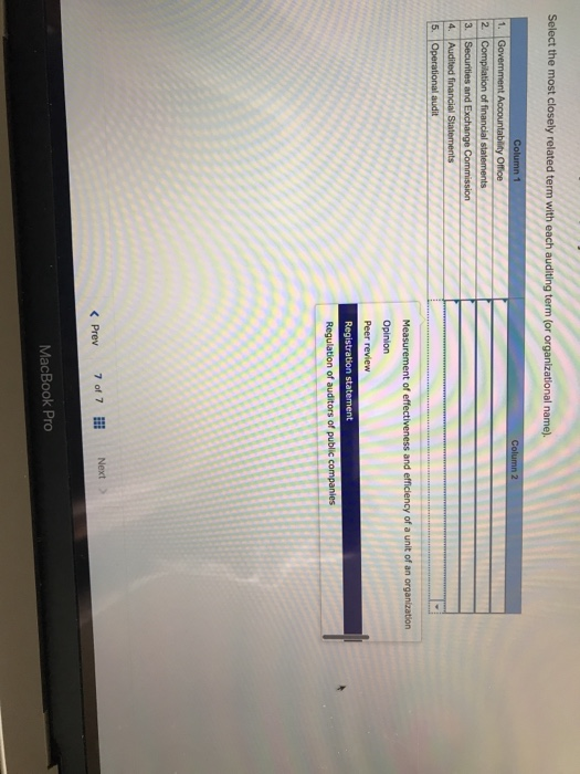 Solved Select the most closely related term with each | Chegg.com
