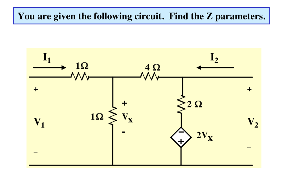 Solved You are given the following circuit. Find the Z | Chegg.com