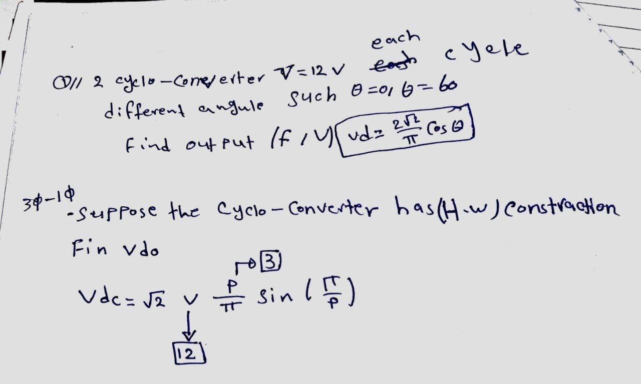 Solved each all 2 cyclo-comes exter 7=12v tash eyele | Chegg.com