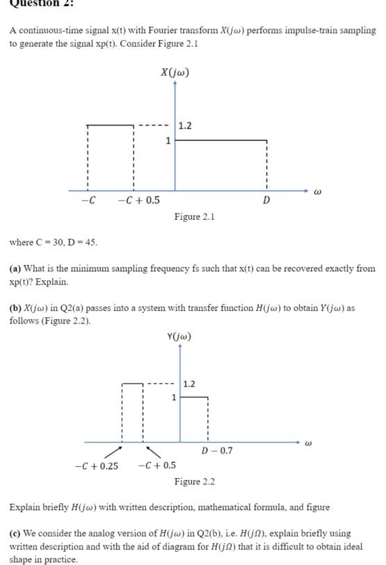 Solved 标题A continuous-time signal x(t) with Fourier | Chegg.com