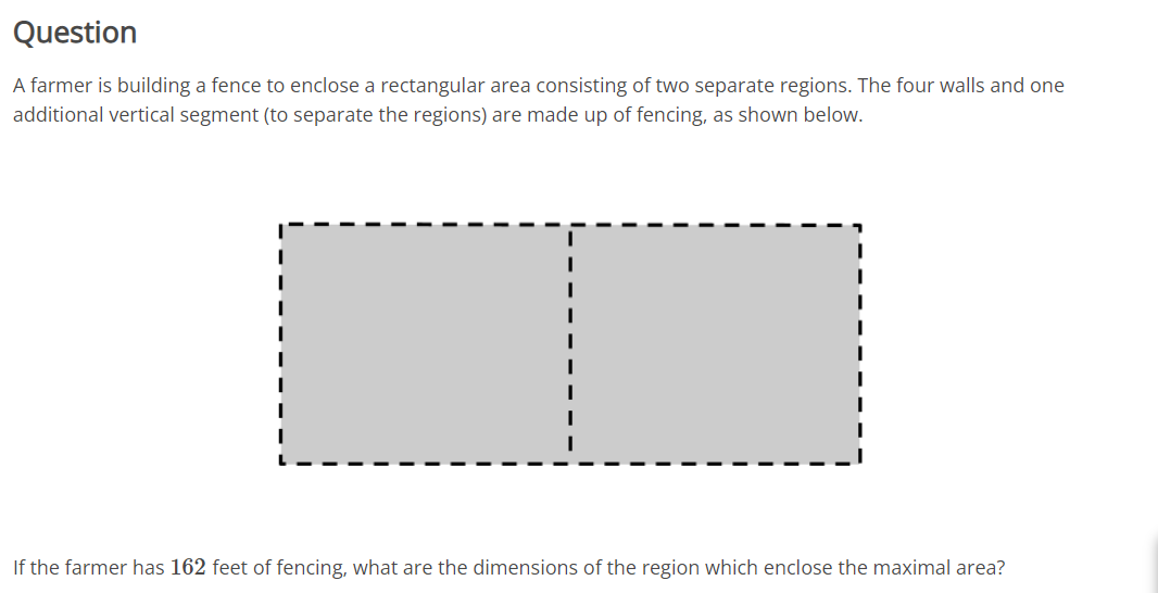 Solved A farmer is building a fence to enclose a rectangular | Chegg.com