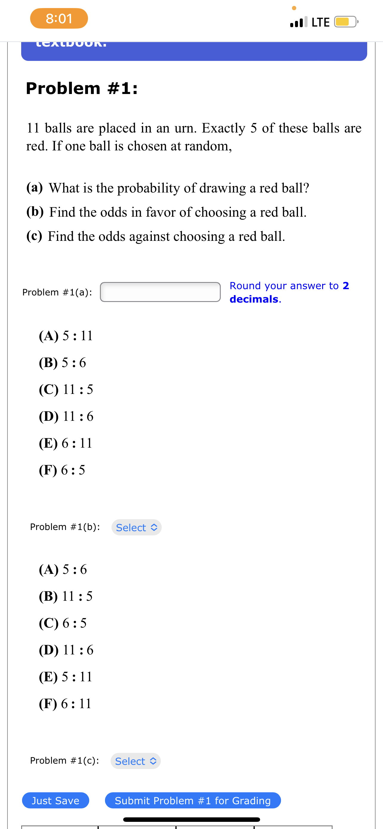 Solved Problem #1:11 ﻿balls are placed in an urn. Exactly 5 | Chegg.com