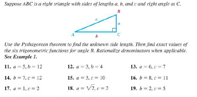 Solved Suppose ABC is a right triangle with sides of lengths | Chegg.com