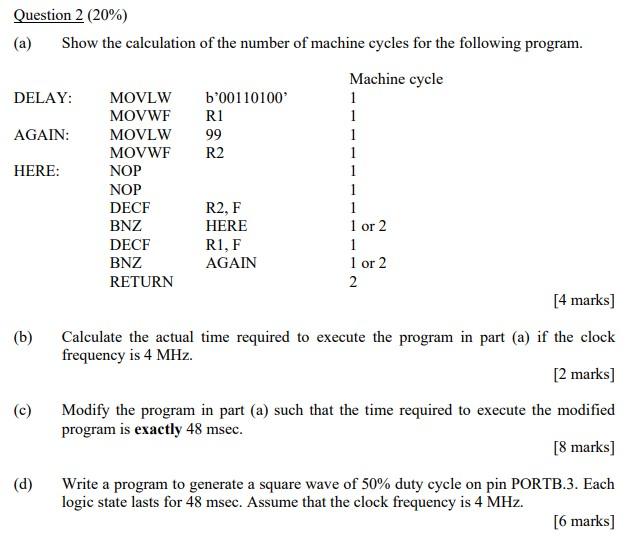 Solved (a) Show the calculation of the number of machine | Chegg.com