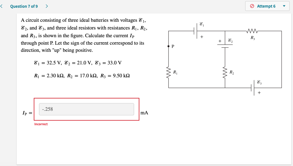 Solved Attempt 6 8 W A circuit | Chegg.com