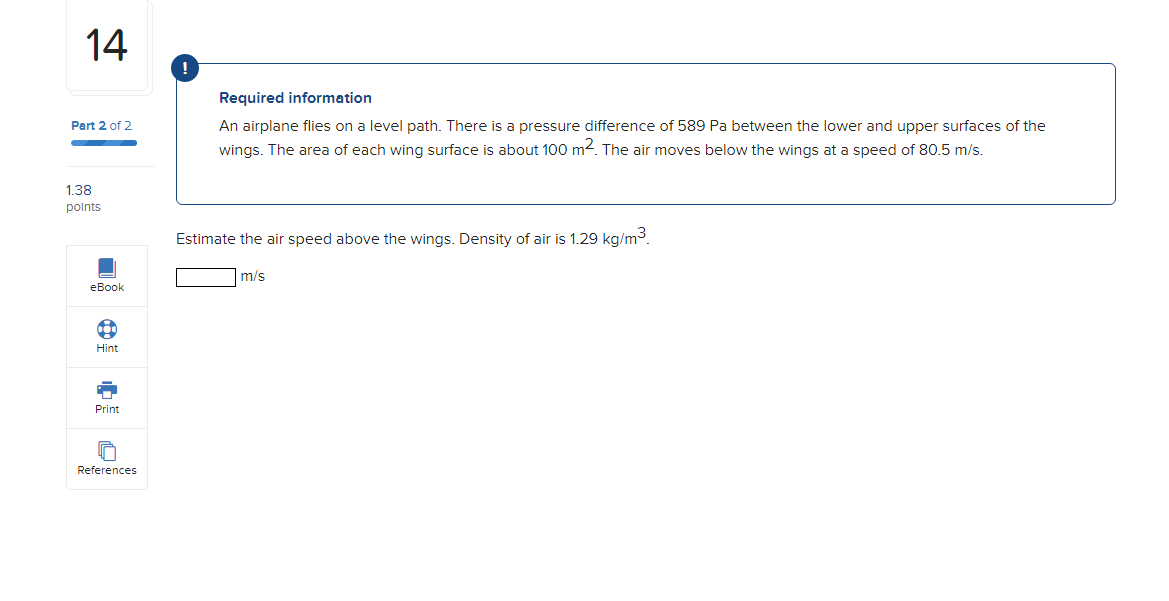 Solved 13 Part 1 of 2 1.38 points eBook B Hint Print | Chegg.com