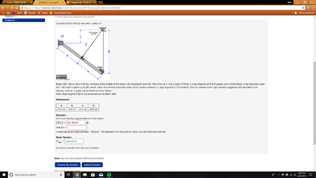 Solved ENGR 220 Securehttps//webwork | Chegg.com