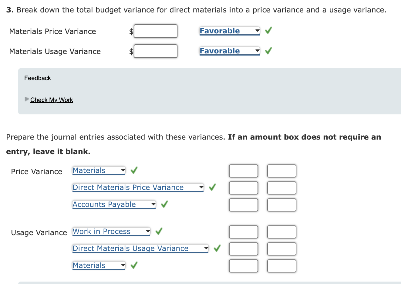 Solved Standard Costs, Decomposition of Budget Variances, | Chegg.com