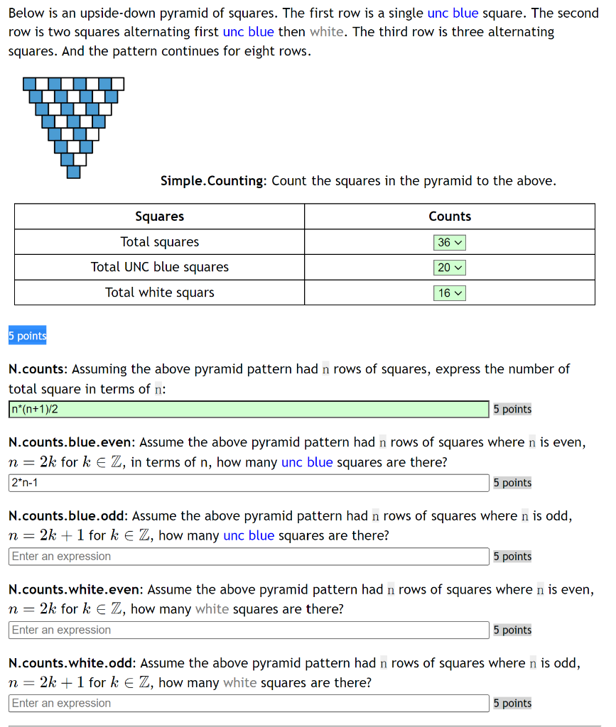 Solved Below is an upside-down pyramid of squares. The first | Chegg.com