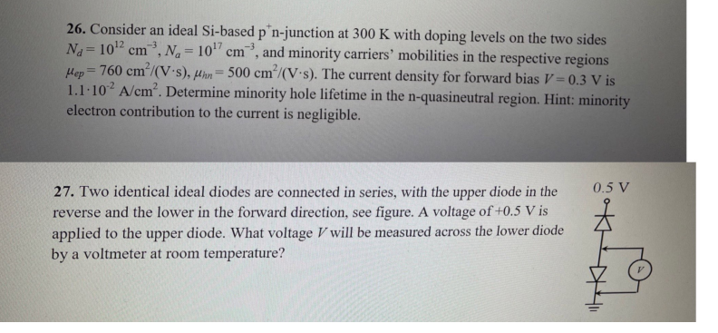 Solved i want solutioin for both of them.n 26)3.32.10^-7 | Chegg.com