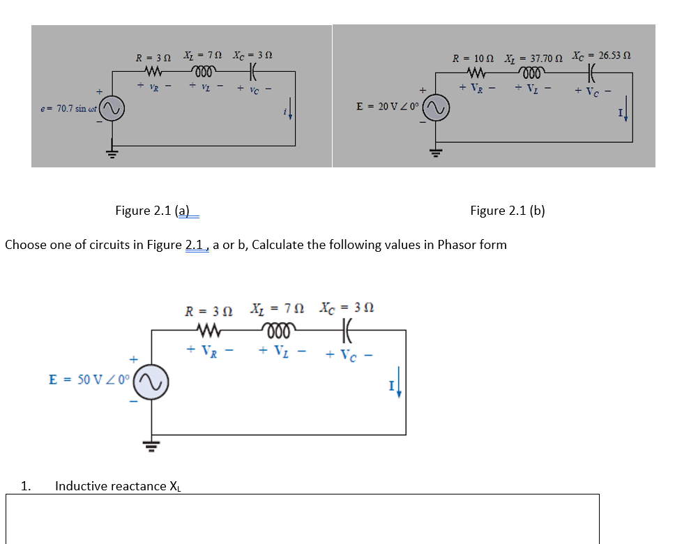 Solved Figure 2.1 (a) Figure 2.1(b) Choose one of circuits | Chegg.com