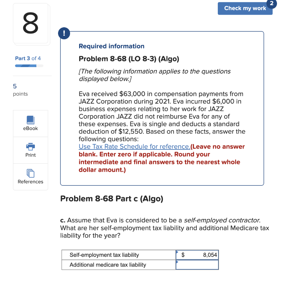Solved 2 Check my work 00 Required information Part 3 of 4 | Chegg.com Solved 2 Check my work 00 Required information Part 3 of 4 | Chegg.com