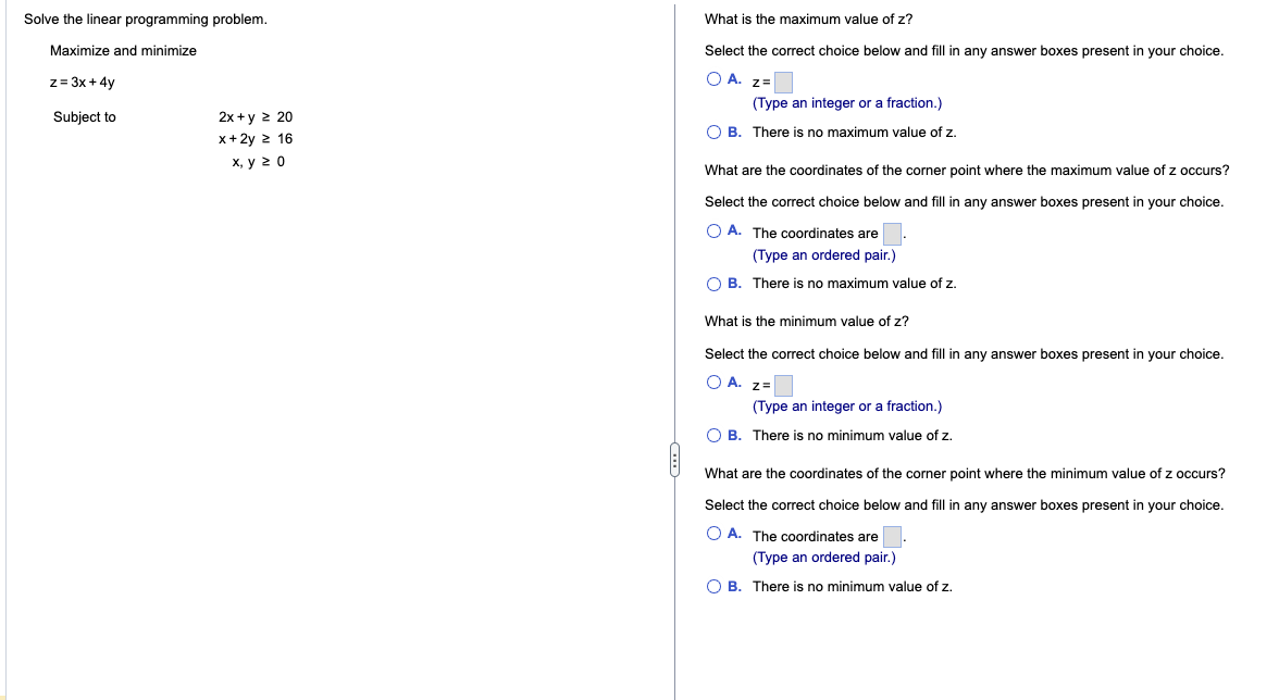 Solved Solve the linear programming problem. What is the | Chegg.com