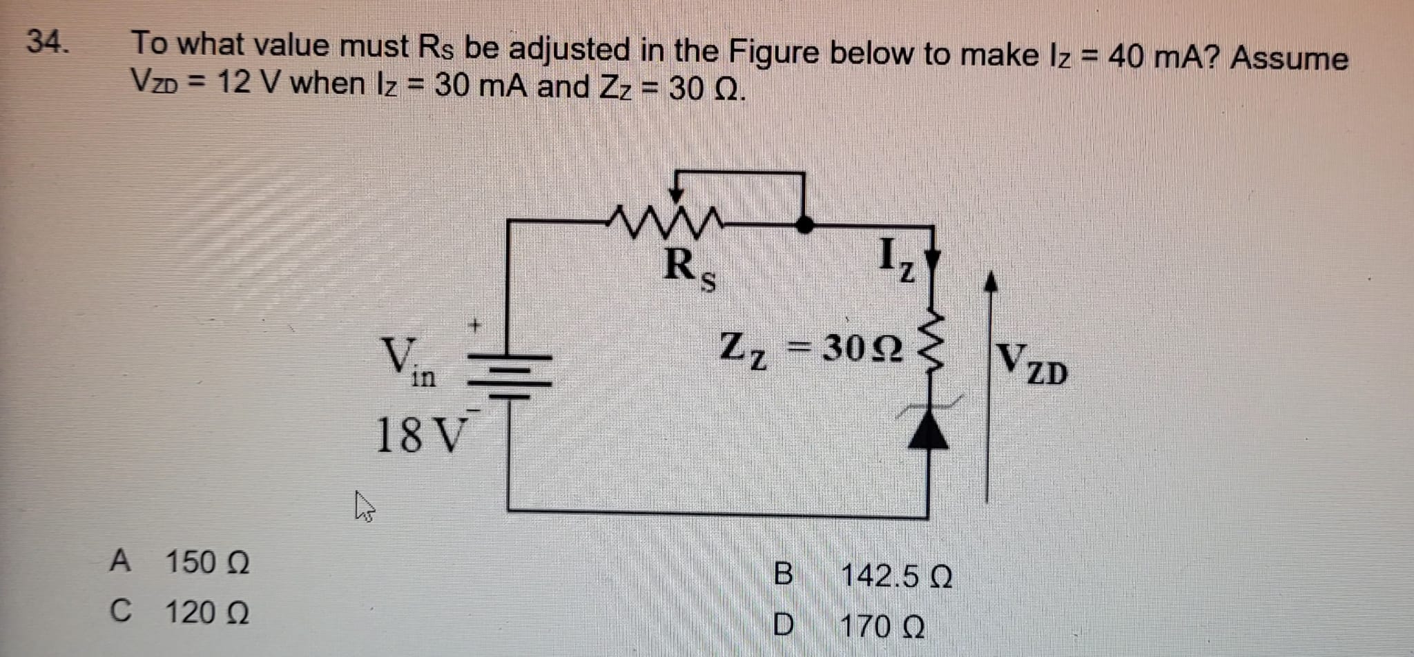Solved 4. To what value must Rss be adjusted in the Figure | Chegg.com