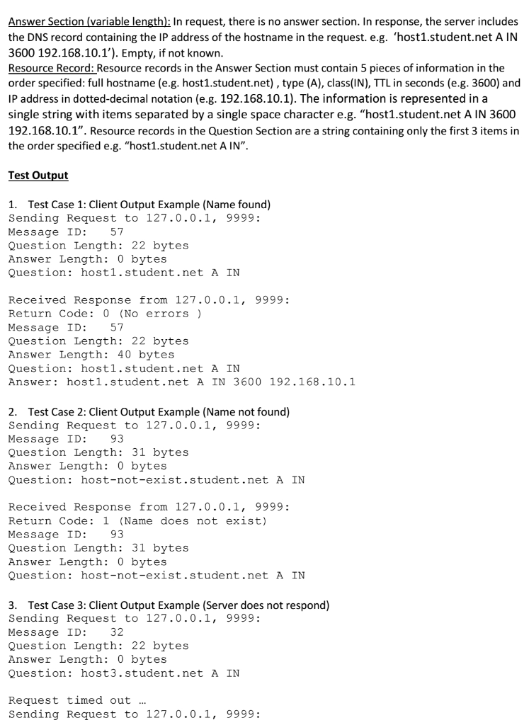 Using UDP sockets, you will write a simplified | Chegg.com