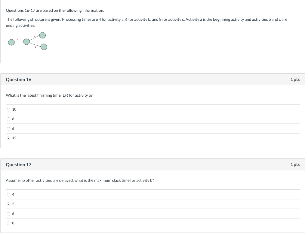 Solved Questions 16-17 are based on the following | Chegg.com